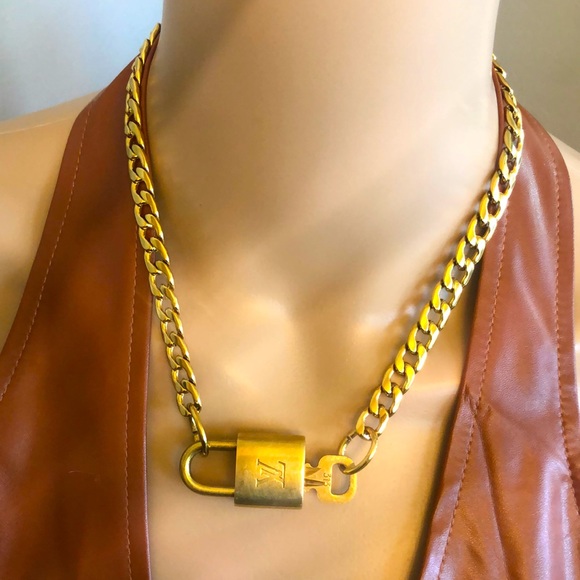 Louis Vuitton | Jewelry | Repurposed Aunthentic Louis Vuitton Gold ...